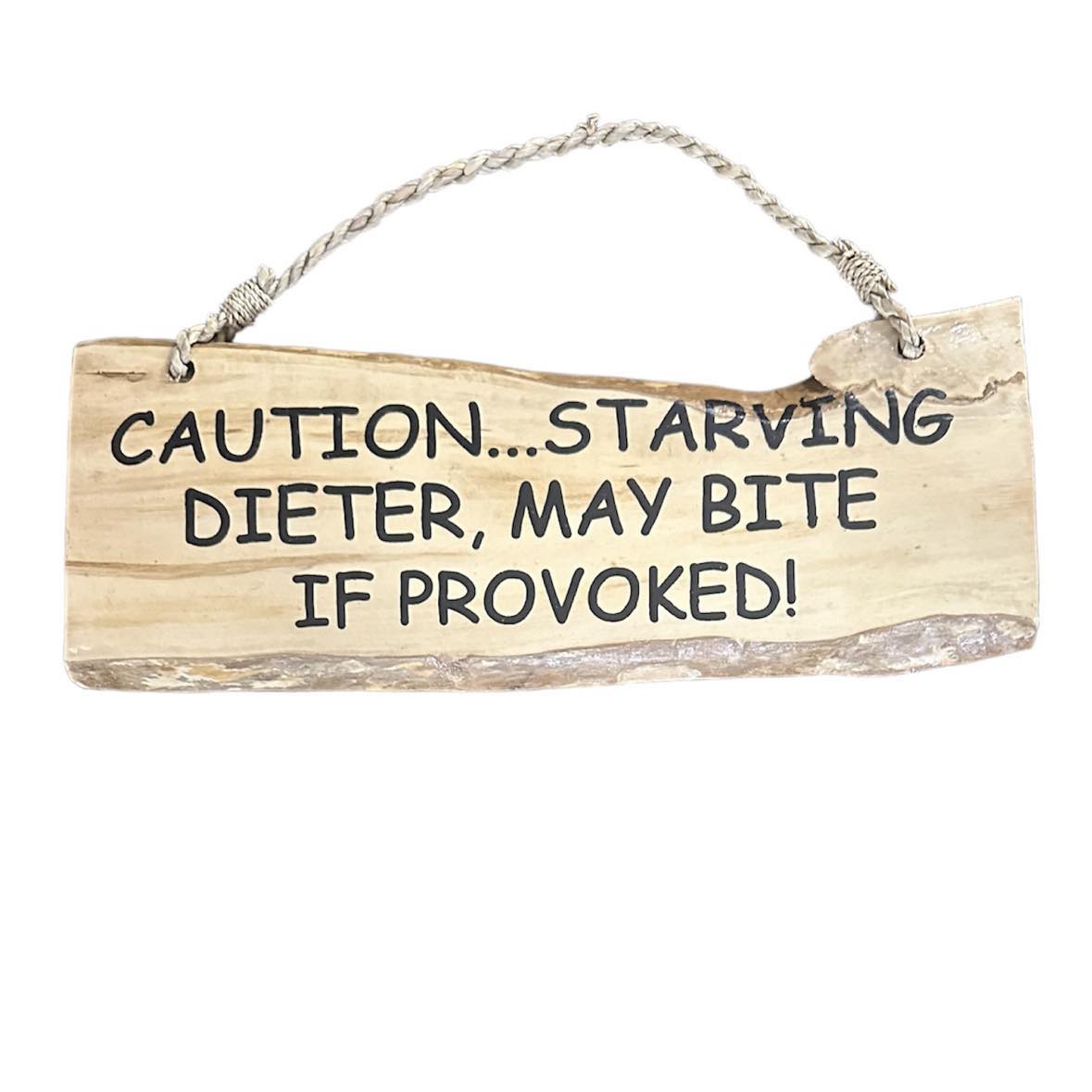 Wooden Sign - Starving Dieter – Abby Rose Collective