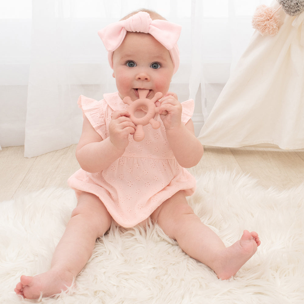 Silicone Splash Teether - Rose – Abby Rose Collective