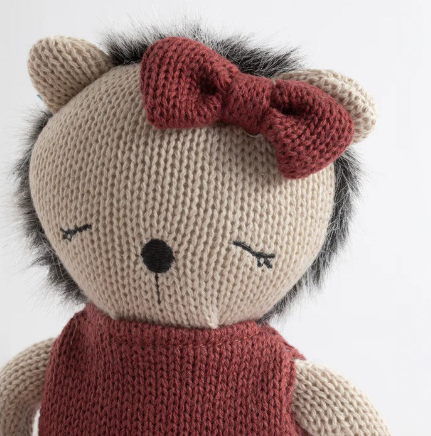 Living Textiles - Knitted Toy Helen The Hedgehog – Abby Rose Collective