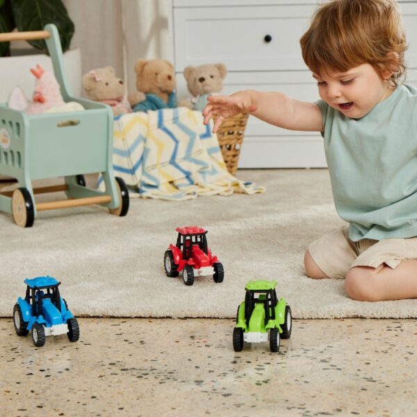 Jiggle & Giggle | Bioplastic Blue Farm Tractor – Abby Rose Collective