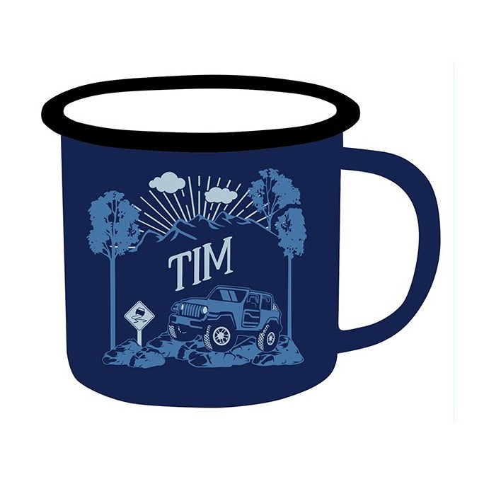 Tim - Adventure Enamel Mug – Abby Rose Collective