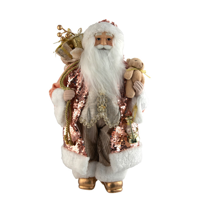 Pure Christmas | Fabric Santa 45cm | Pink Champagne – Abby Rose Collective