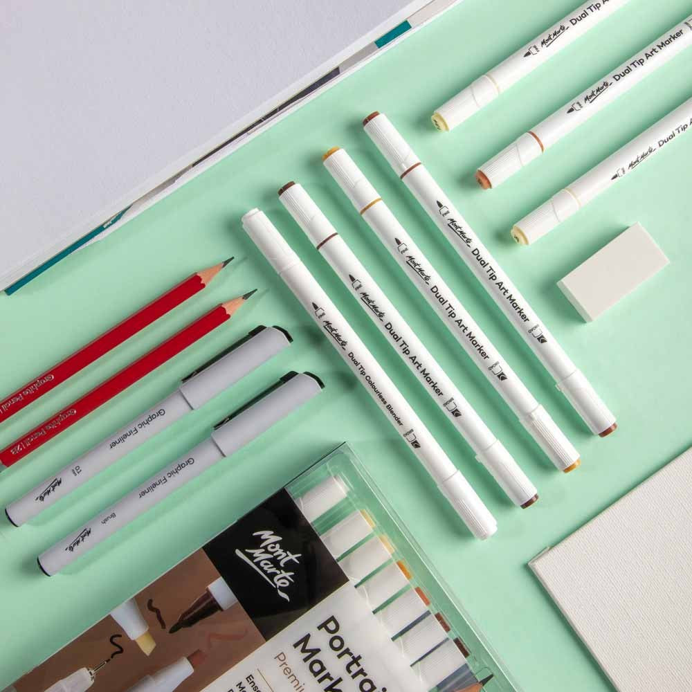 Mont Marte - Portrait Marker Set Premium 12pc – Abby Rose Collective