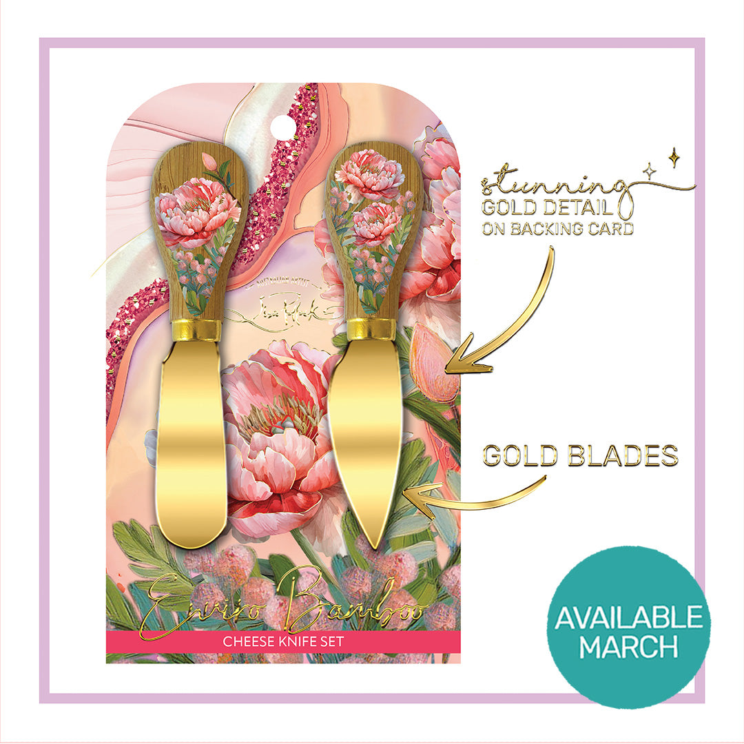 Lisa Pollock Cheese Knives - Coral Peony – Abby Rose Collective