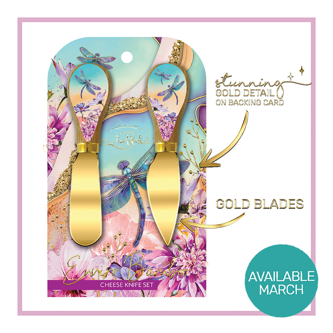 Lisa Pollock Cheese Knives - Delightful Dragonflies – Abby Rose Collective
